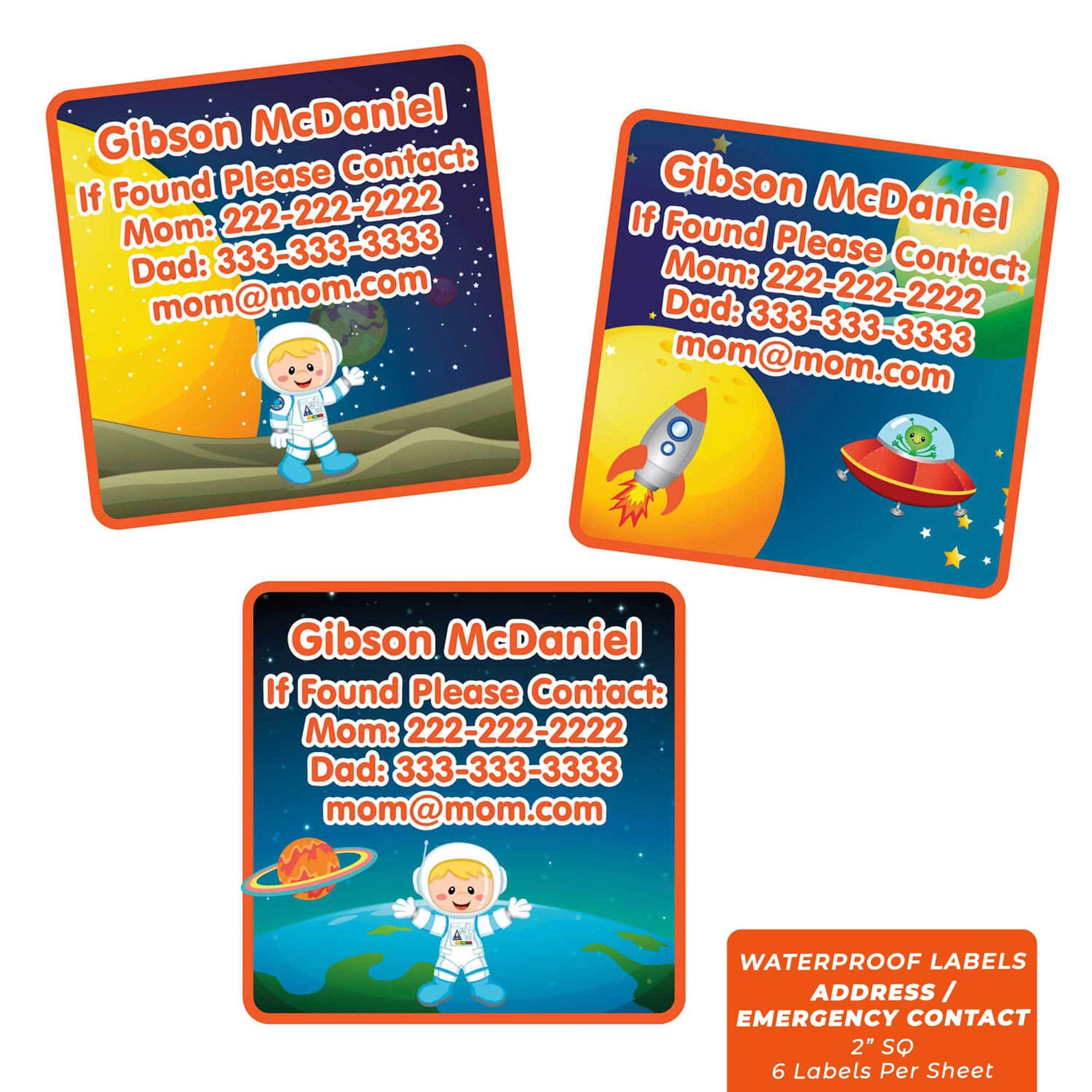 Name Tags Astronaut Color Sheet