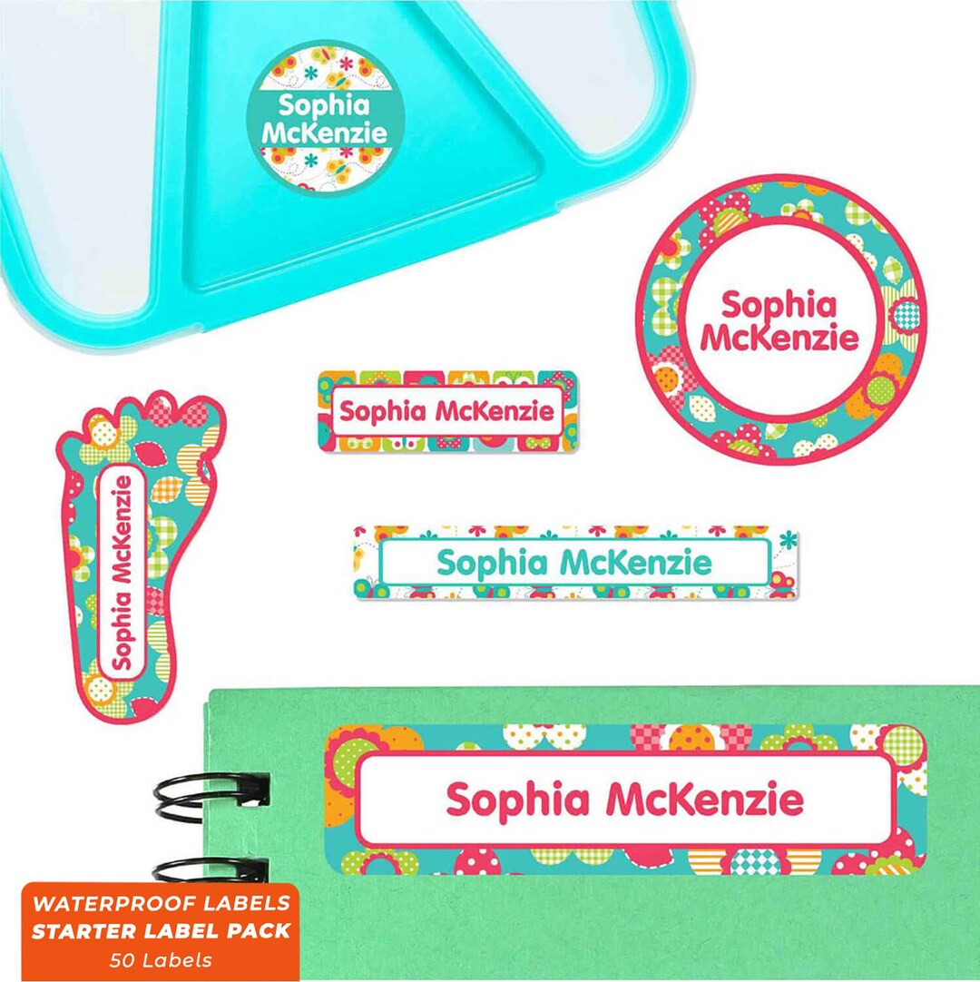 Starter Name Sticker Pack, All Things Spring - Etsy