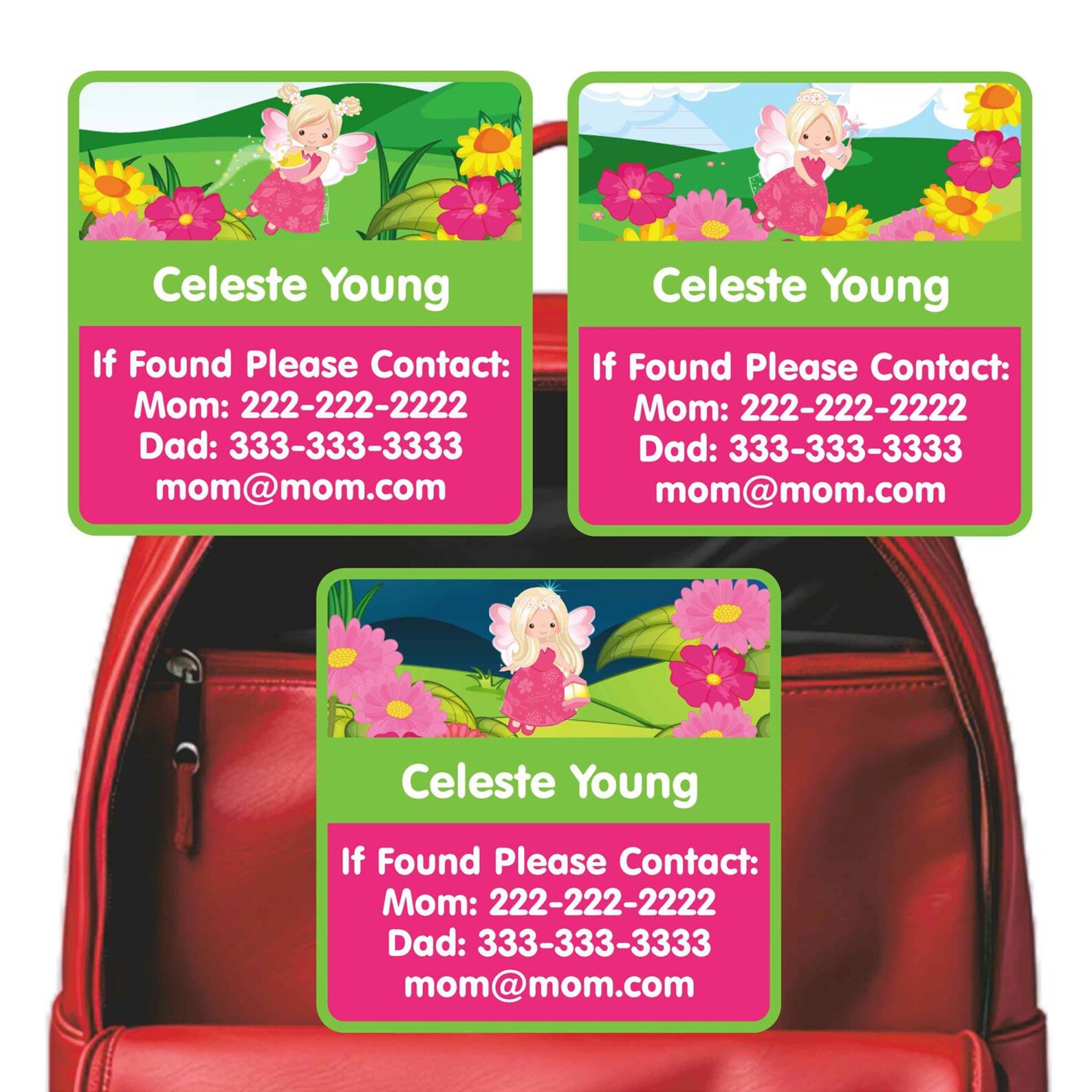 Emergency Contact Stickers, Fairies (pick Your Hair/skin Color) - Etsy
