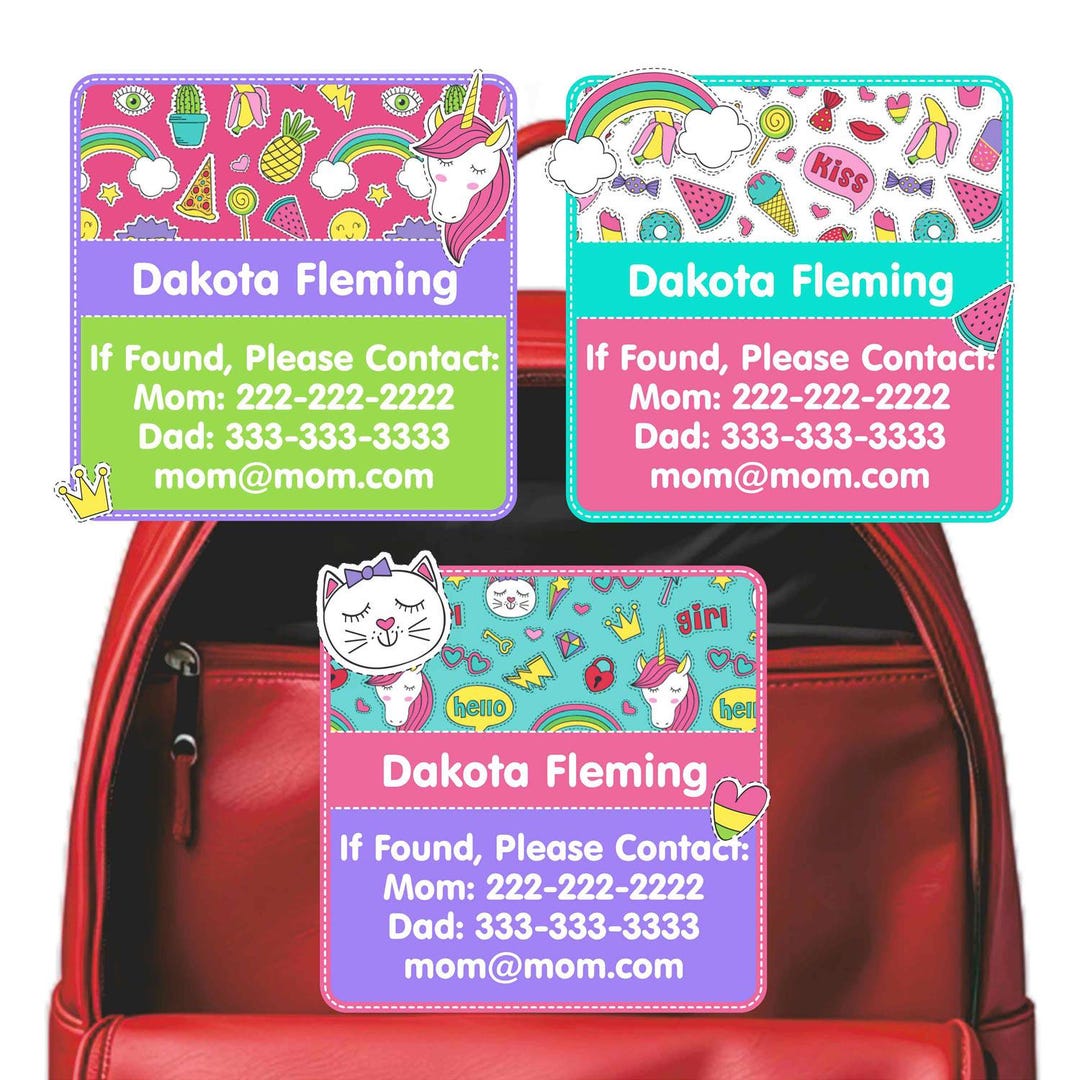 Emergency Contact Stickers, Stickers - Etsy