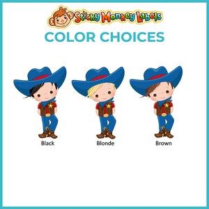 Combo Camp Label Pack Cowboy pick Hair Color - Etsy