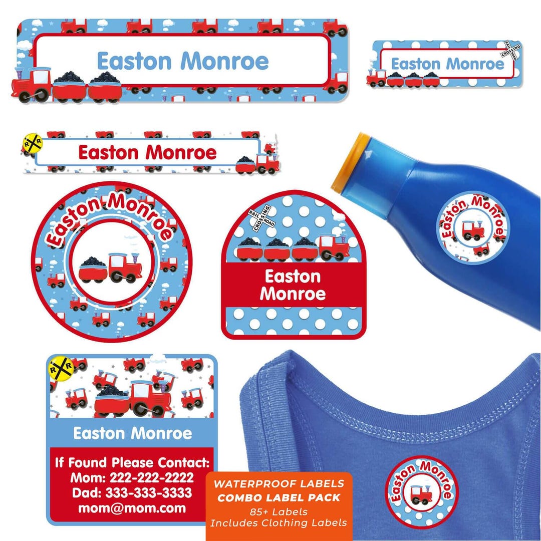 Camp Labels Pack | Summer Camp Clothing Labels | Waterproof Iron-on ...