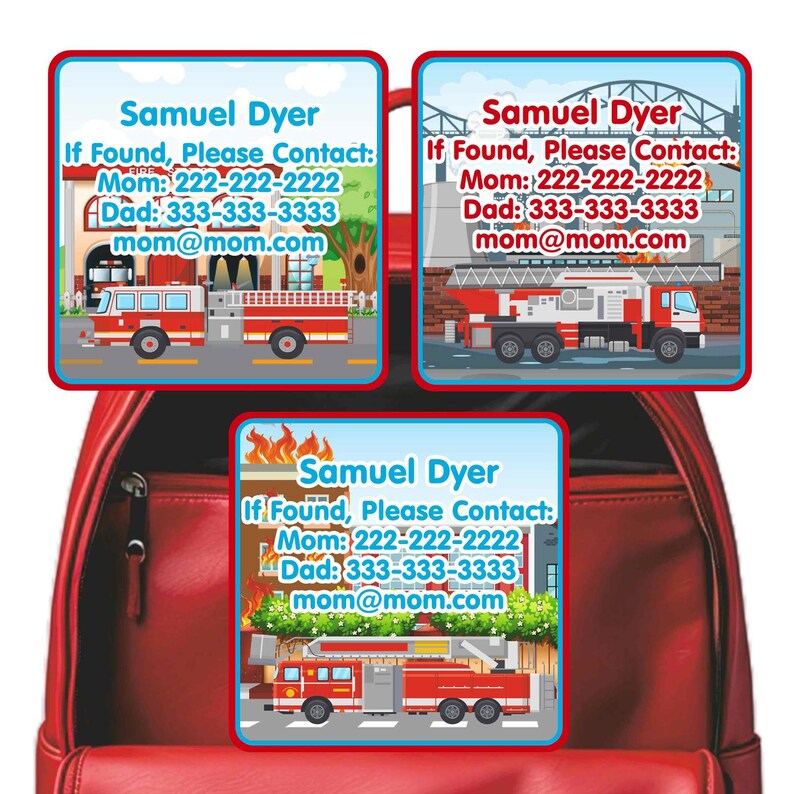 Waterproof Emergency Contact Labels – Personalized Safety Stickers for ...