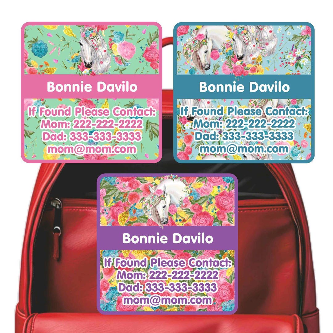 Waterproof Emergency Contact Labels – Personalized Safety Stickers for ...