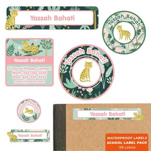 Ultimate School Label Pack, Leopards - Etsy