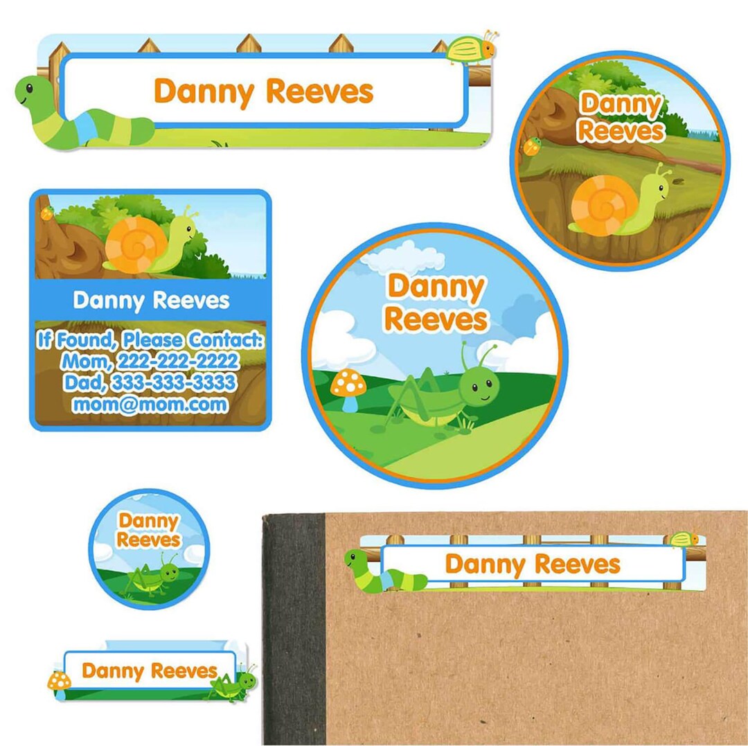 Ultimate School Name Labels Pack | Back to School Labels | Personalized ...