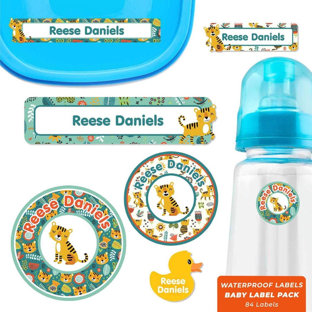 Baby Label Pack, Baby Labels for Daycare, Tigers - Etsy