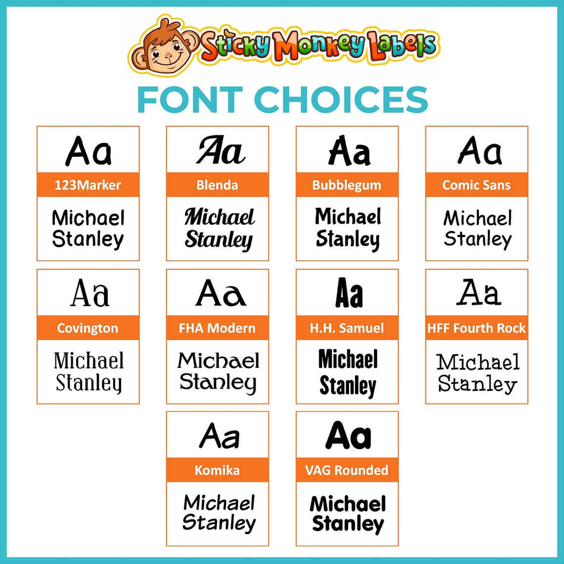 Starter Name Label Pack Damask 20 Colors | Etsy