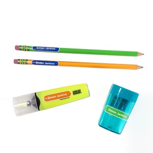 Pencil Stickers, Label Pencils, Panda (red) - Etsy