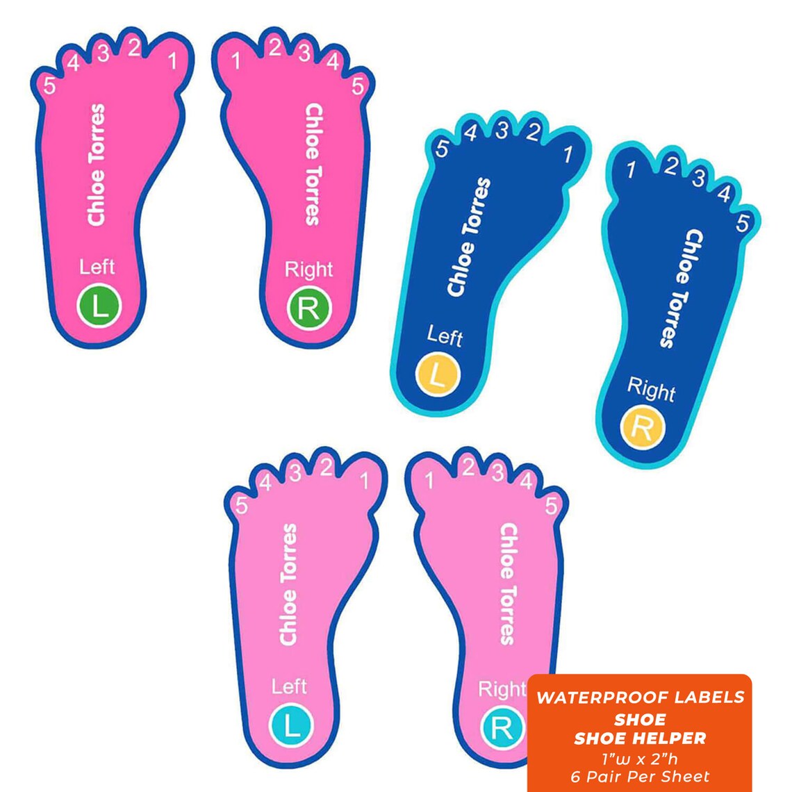 Shoe Name Labels 3 Types Llamas | Etsy