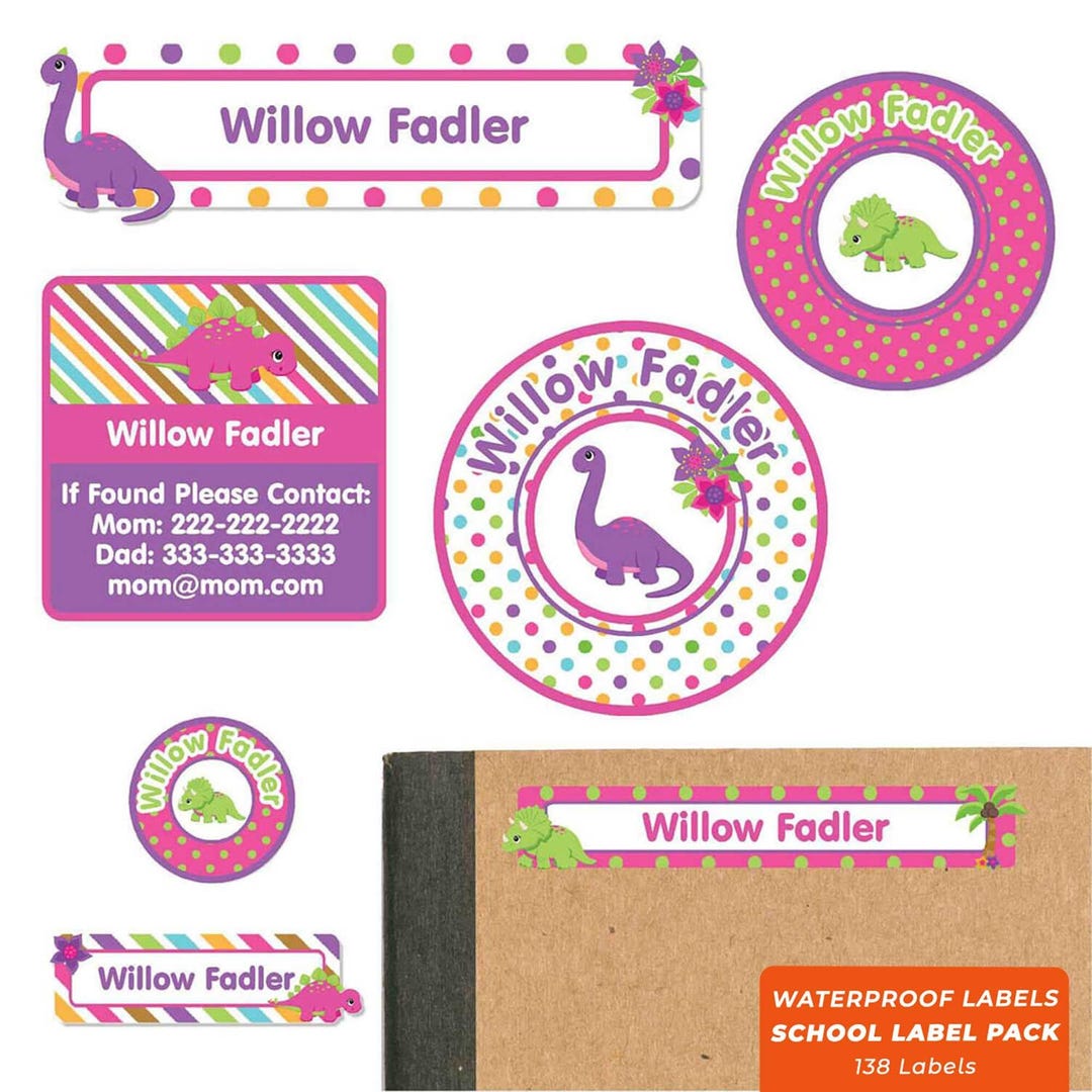 Ultimate School Name Labels Pack | Back to School Labels | Personalized ...