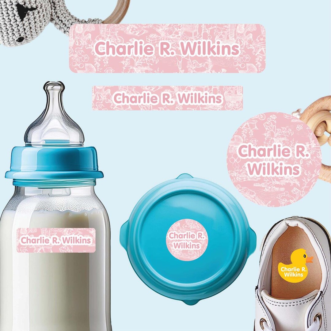 Baby Labels Pack, Baby Labels for Daycare, Nursery Toile - Etsy