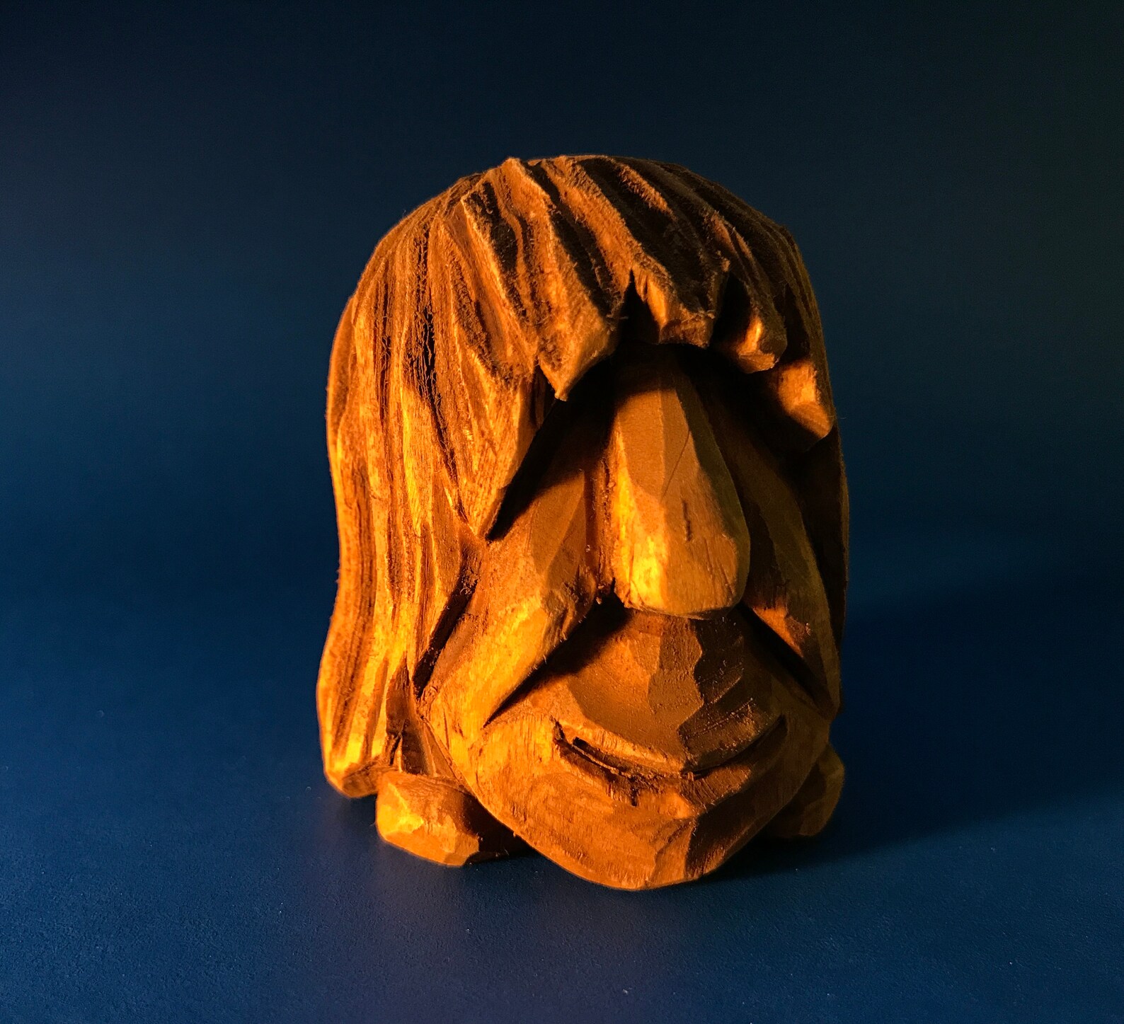 Dwarf Wood Carving Wood Carving Little Head Orc Troll | Etsy