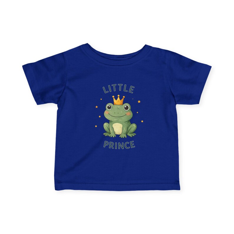 Little Prince Frog Infant Tee | Cute Crowned Frog Graphic - Etsy Norway