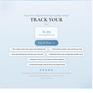 ADHD Meal Decision Matrix Tracker (digital Download) – Google Sheets ...