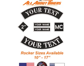 Rib Rocker Custom Embroidered Motorcycle Biker Patch 6 - Etsy