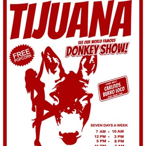 Tijuana Donkey Show Sticker - Etsy