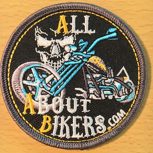 1"x4" Custom Embroidered Name Tag Motorcycle Personalized Biker Patch ...