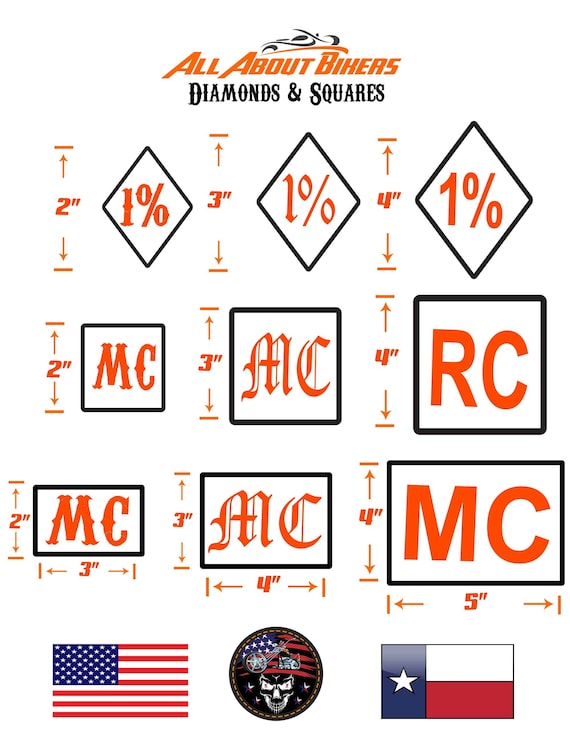 Embroidered Biker Patch 1"x4" Custom Embroidered Name Tag Motorcycle