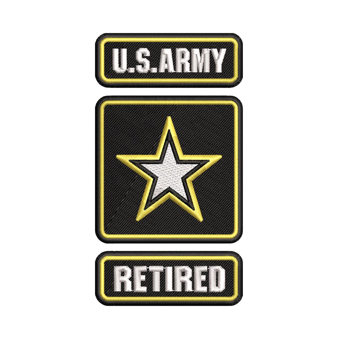 Us Army Retired Patch Set - Etsy