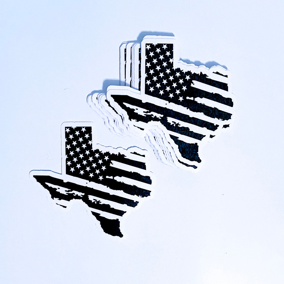 Texas State Shape Sticker - Indoor/outdoor Waterproof Vinyl Sticker ...