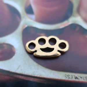 Brass Knuckles Lapel Pin in Gold-cc525g - Etsy