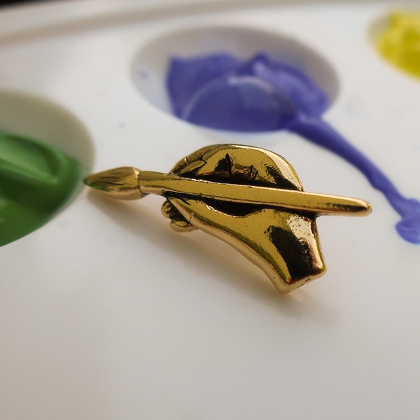 Artist Enamel Pin - Etsy