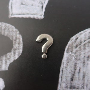 Question Mark Pewter Lapel Pin- CC647- Question, Punctuation ...