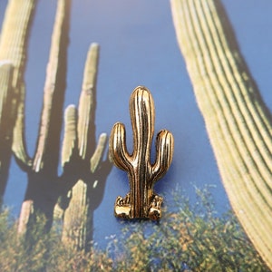 Gold Cactus Lapel Pin-cc488g- Arizona, Desert, and Cactus Pins - Etsy