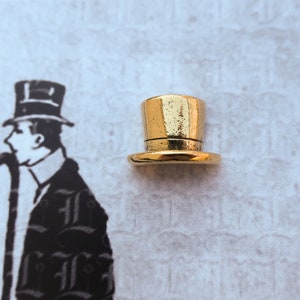 Top Hat Gold Dipped Pewter Lapel Pin- CC475G- Hats, Formal Wear ...