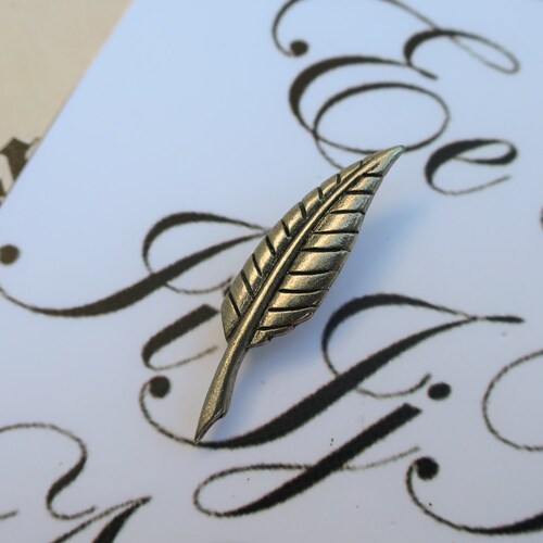 Quill Lapel Pin CC267 Writing and Literature Gifts | Etsy