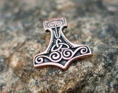 Viking Thors Hammer Copper Lapel Pin CC695C Celtic Viking - Etsy