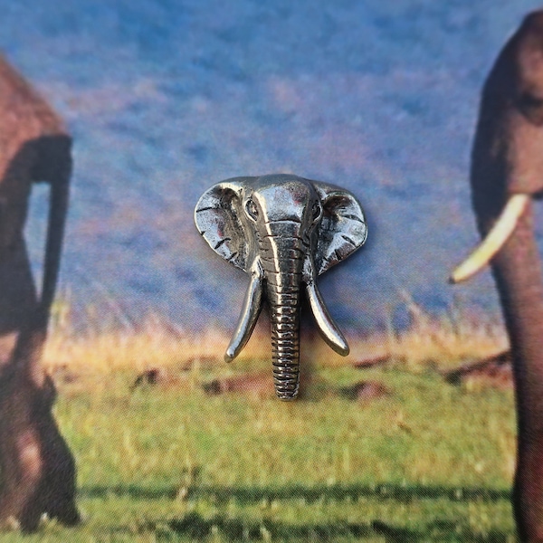 Elephant Lapel Pin - Etsy
