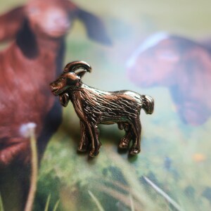 Goat Gold Dipped Pewter Lapel Pin- CC639G- Goat, Farm, Farming, G.O.A.T ...