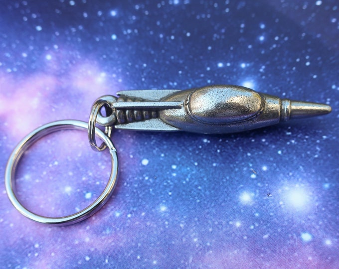 Sterling Silver Space Rocket Astronaut Opening Charm - Etsy UK