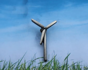 Wind Turbine Lapel Pin CC387 Clean Energy Solar Energy - Etsy
