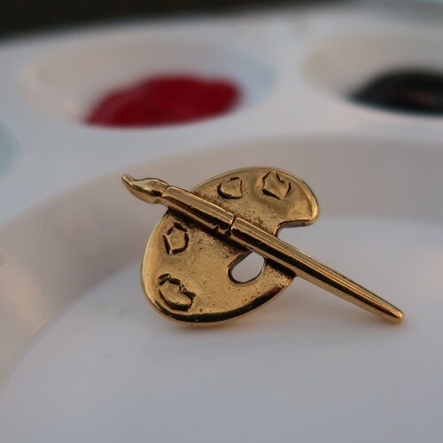 Artist Palette Lapel Pin CC334G Art Paint Painting | Etsy