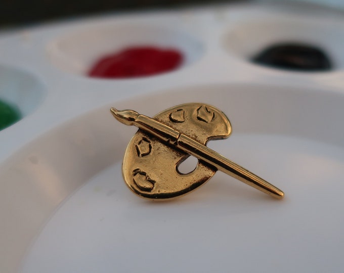 Artist Palette Lapel Pin CC334 Art Paint Painting - Etsy