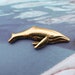 Humpback Whale Gold Dipped Pewter Lapel Pin- CC588G- Humpback Whale ...
