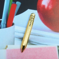 Pencil Enamel Pin | Kawaii Pencil Lapel Pin | Rose Gold | Hard Enamel ...