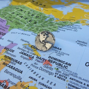 The Americas Lapel Pin - CC289- World, Globe, North America, South ...