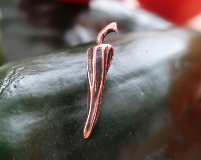 Chili Pepper Enamel Pin // Gold / Pepper Emoji / Hot Sauce / Flaming ...
