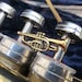 Gold Trumpet Lapel Pin-cc137g- Music Teacher, Musical Instruments, Band ...