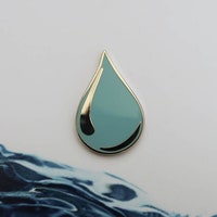 Water Drop Enamel Pin - Etsy