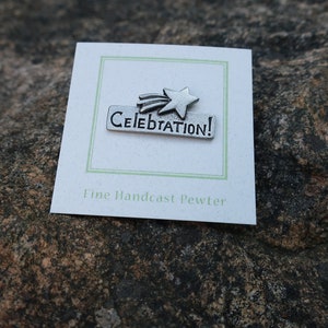 Celebration Lapel Pin- CC616- Celebration, Celebrate, Party Pins - Etsy