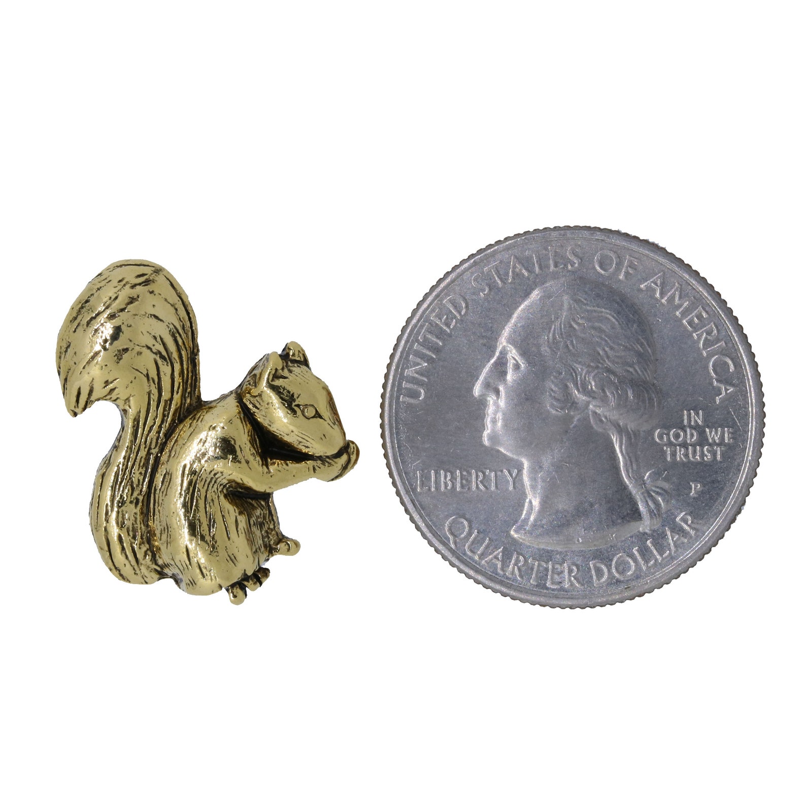 Squirrel Gold Dipped Pewter Lapel Pin CC499G Squirrel - Etsy