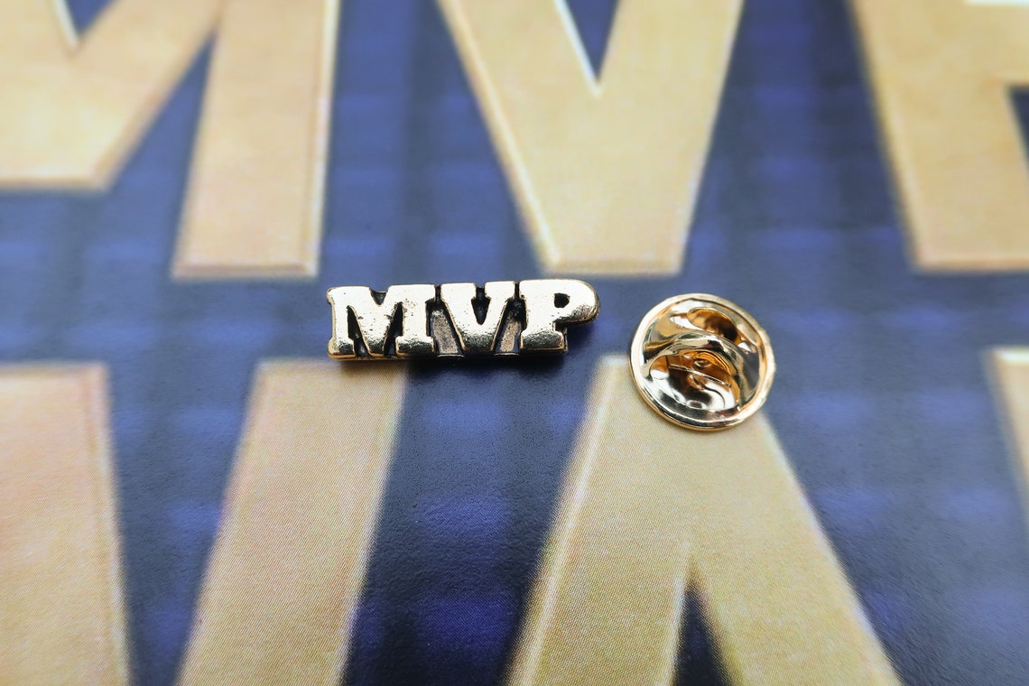 MVP Gold Dipped Pewter Lapel Pin- Cc423g-most Valuable Player, Awards ...