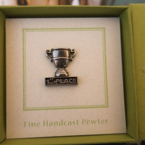 1st Place Trophy Lapel Pin - CC317- 1st Place, First Place, Trophy ...