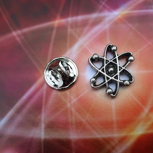 Atom Lapel Pin - CC306- Science Pins- Atom, Science Teacher, Matter ...