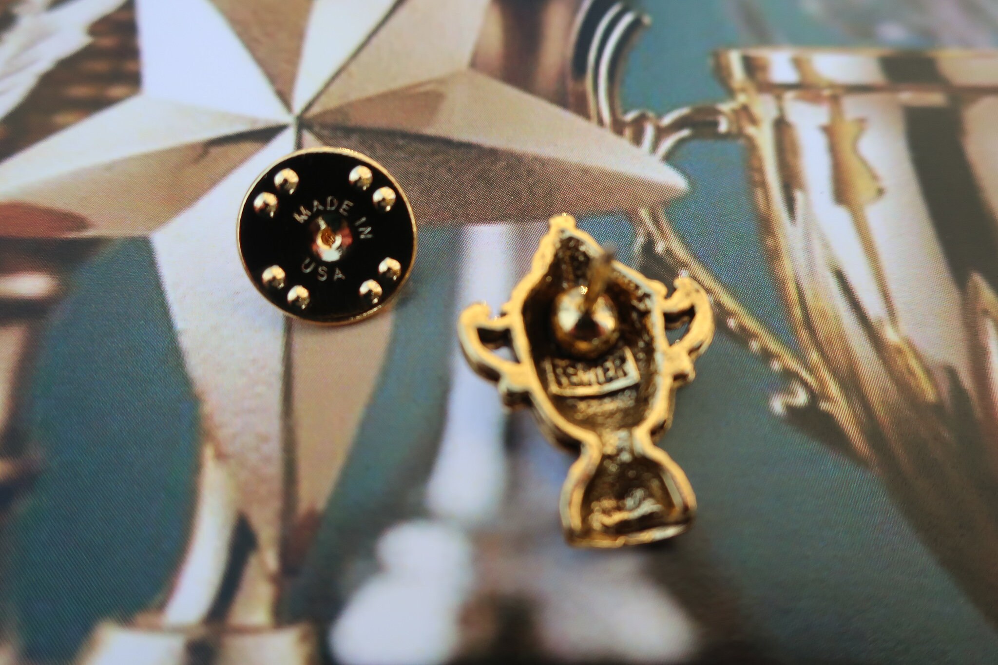 Gold Trophy Lapel Pin- CC316G- Award, Trophy and Special Award Pins - Etsy